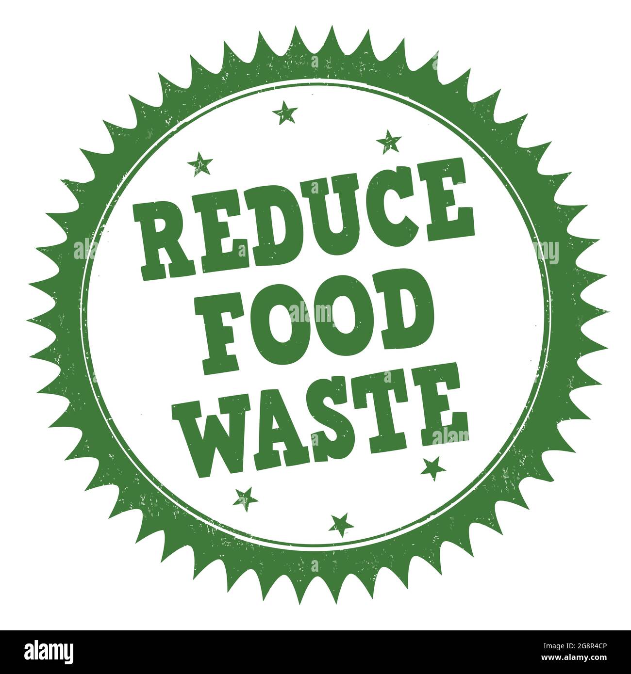 Reduce food waste grunge rubber stamp on white background, vector ...