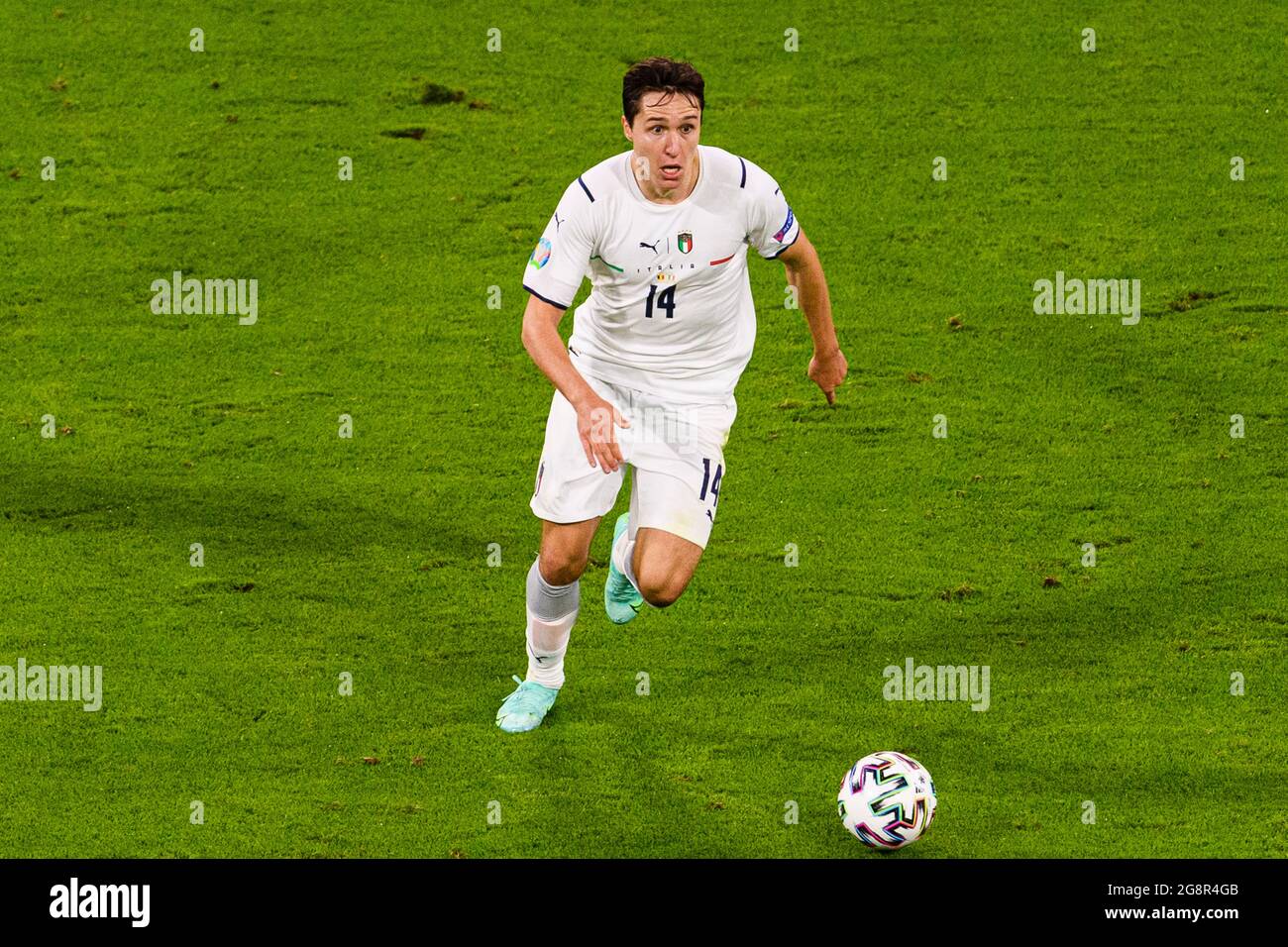 Munich, Germany - 02 July: Federico Chiesa of Italy during the UEFA ...