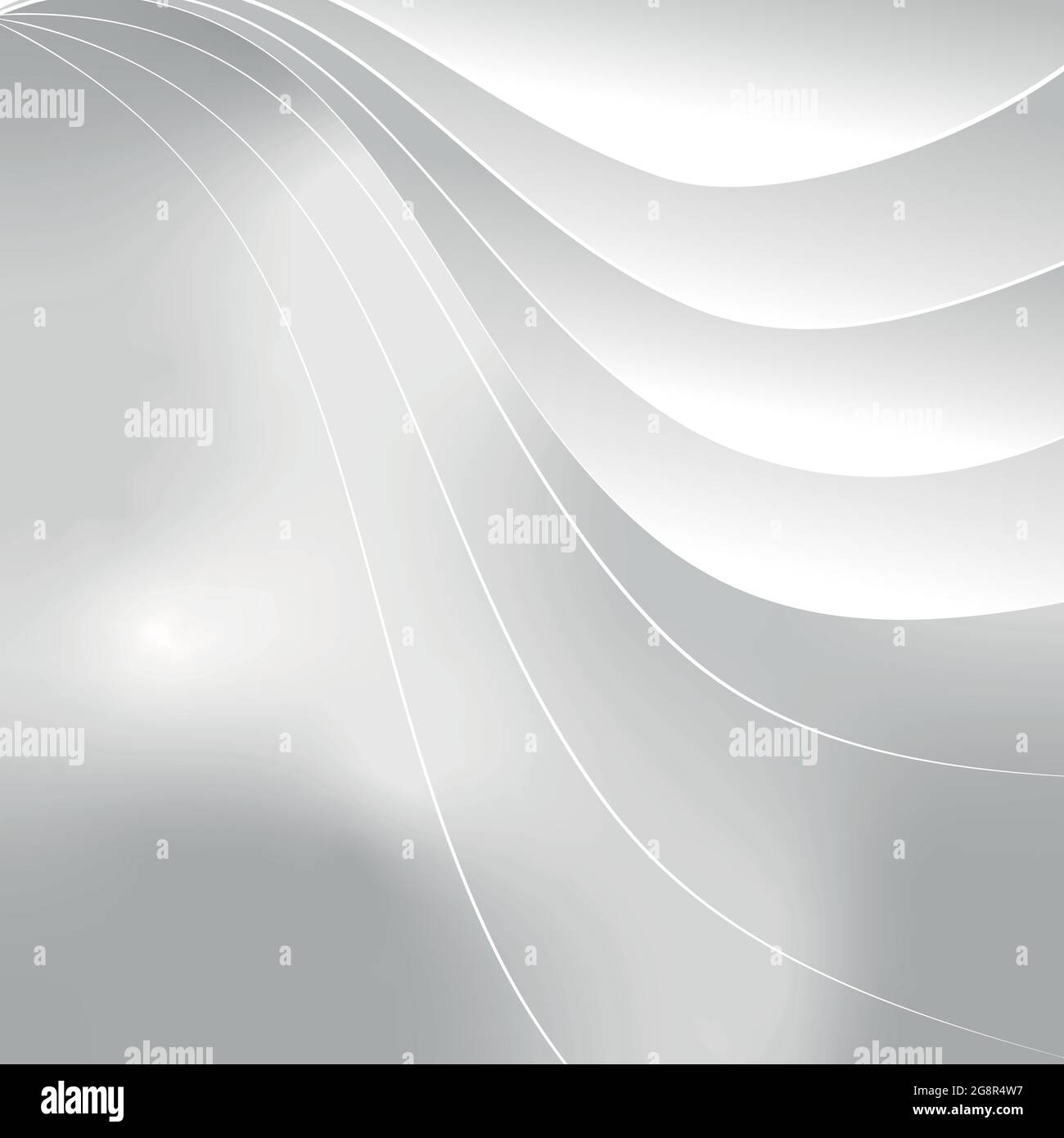White - gray vector background with wavy lines Stock Vector Image & Art ...