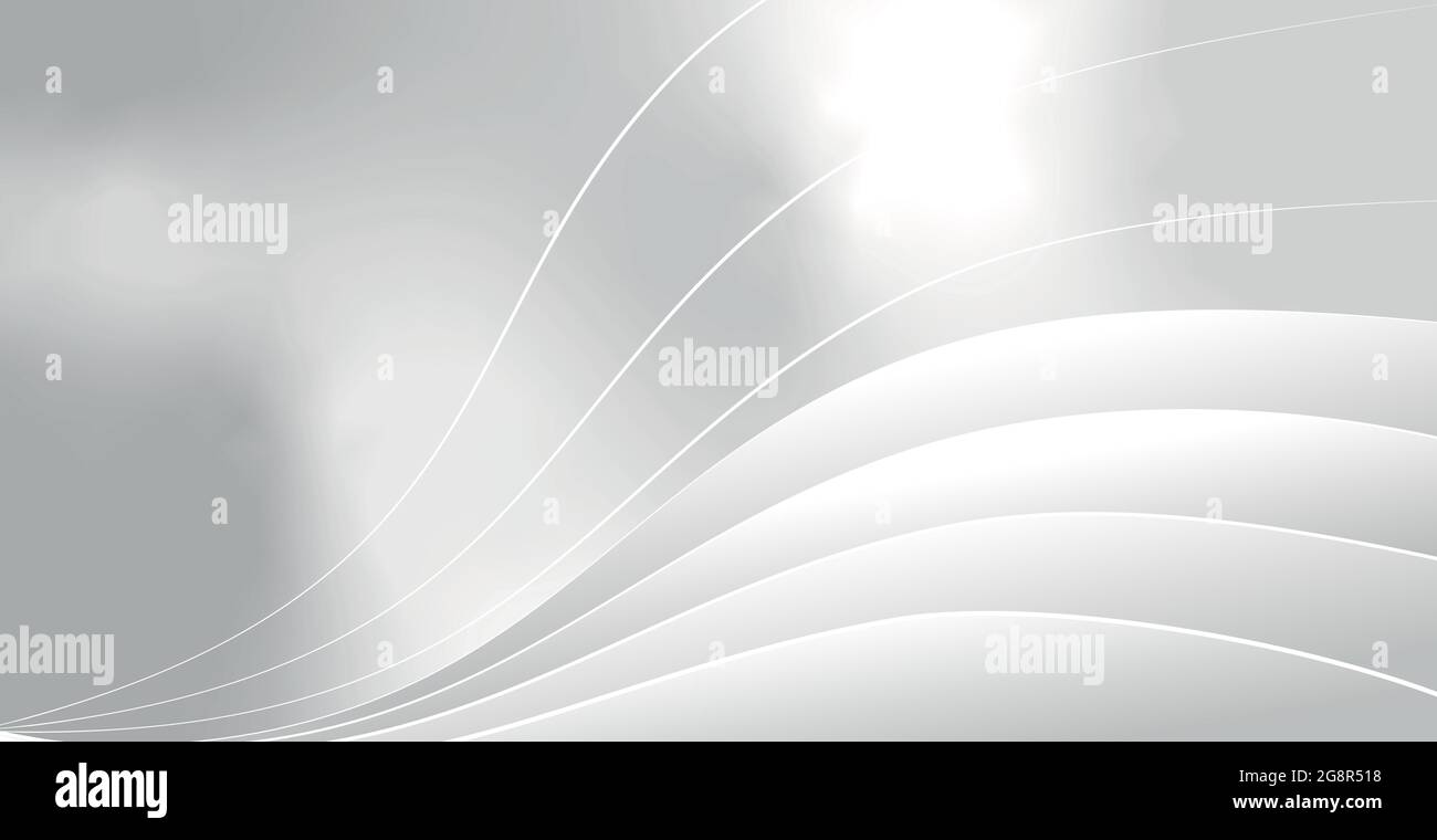 White - gray vector background with wavy lines Stock Vector Image & Art ...