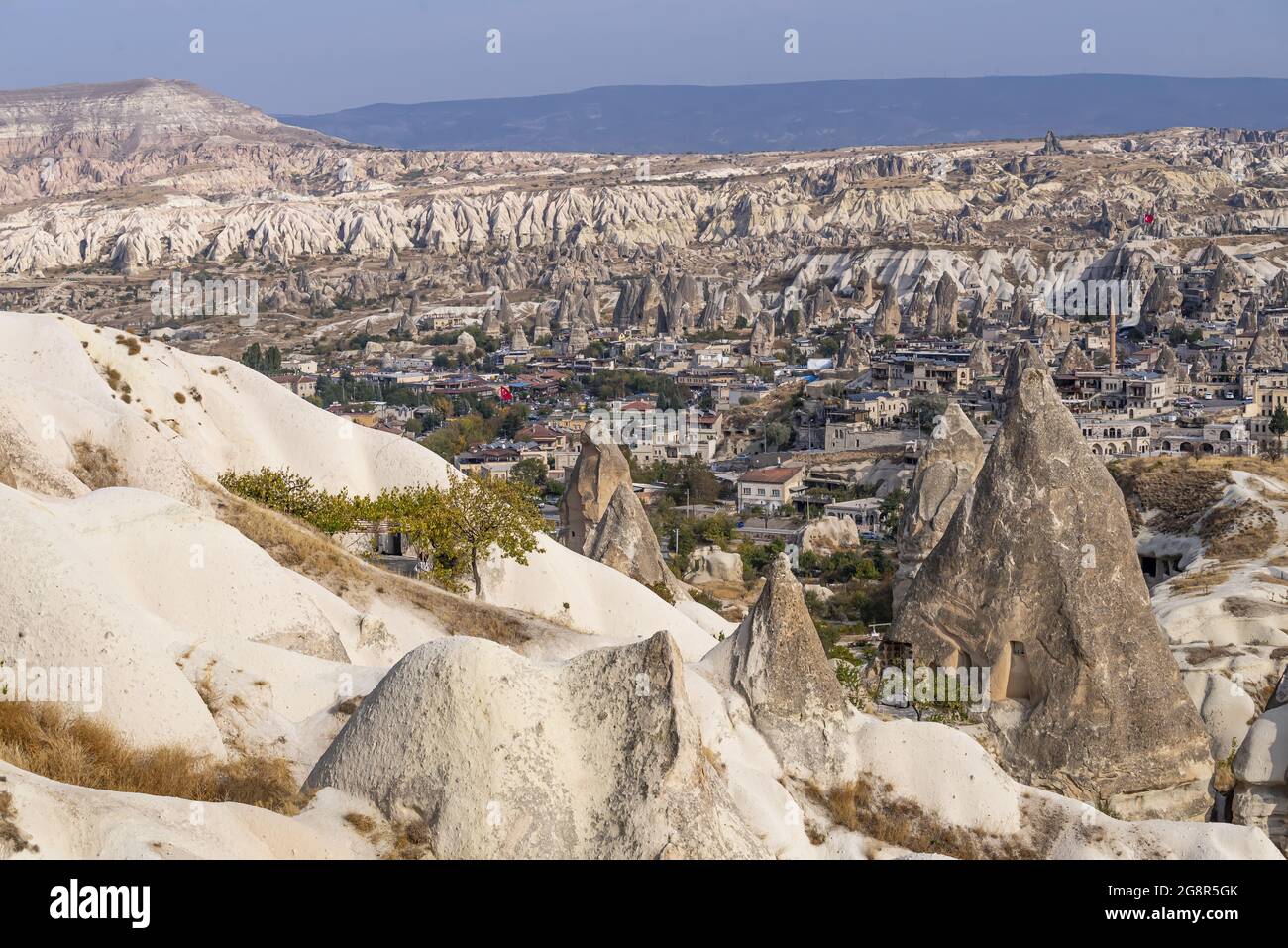 Beautiful view of the historic Fairy Chimneys in Cappadocia, Turkey ...