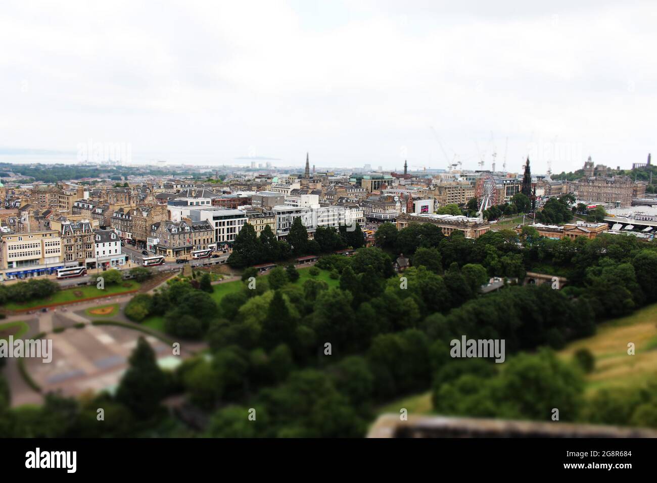 Edinburgh als Miniatur Stock Photo - Alamy