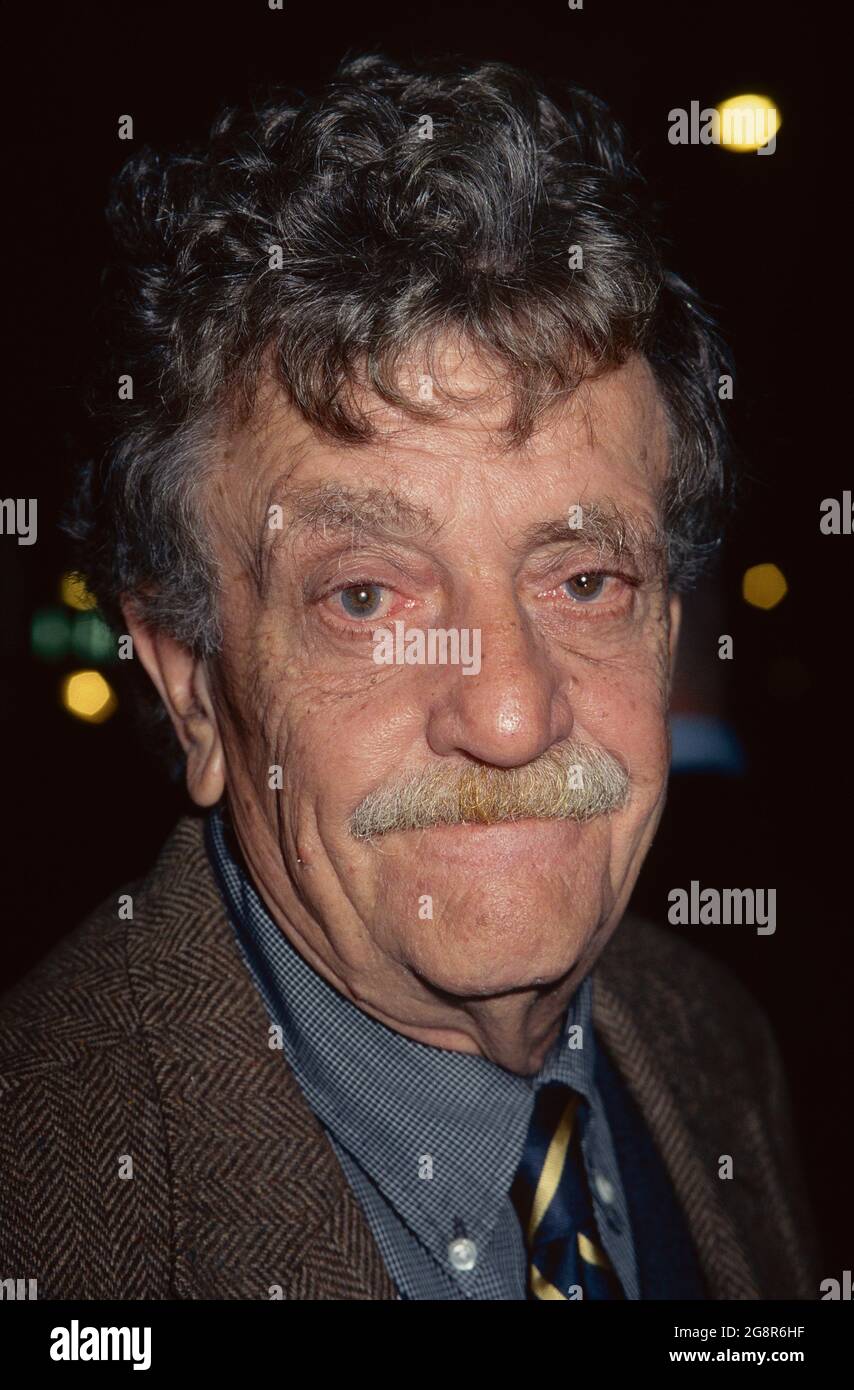 Kurt Vonnegut attends the premiere of "The People vs. Larry Flynt" on ...