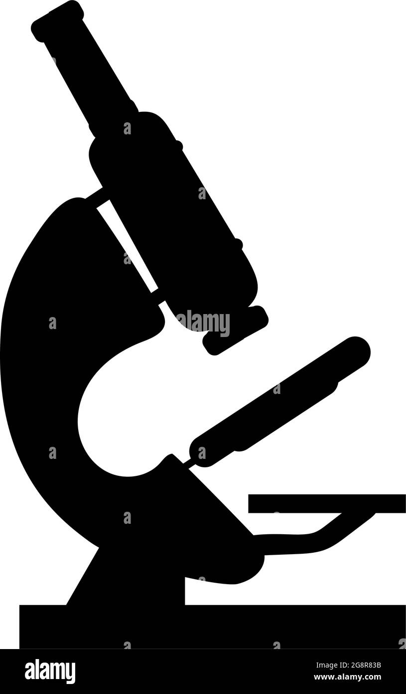 Microscope Silhouette Vector