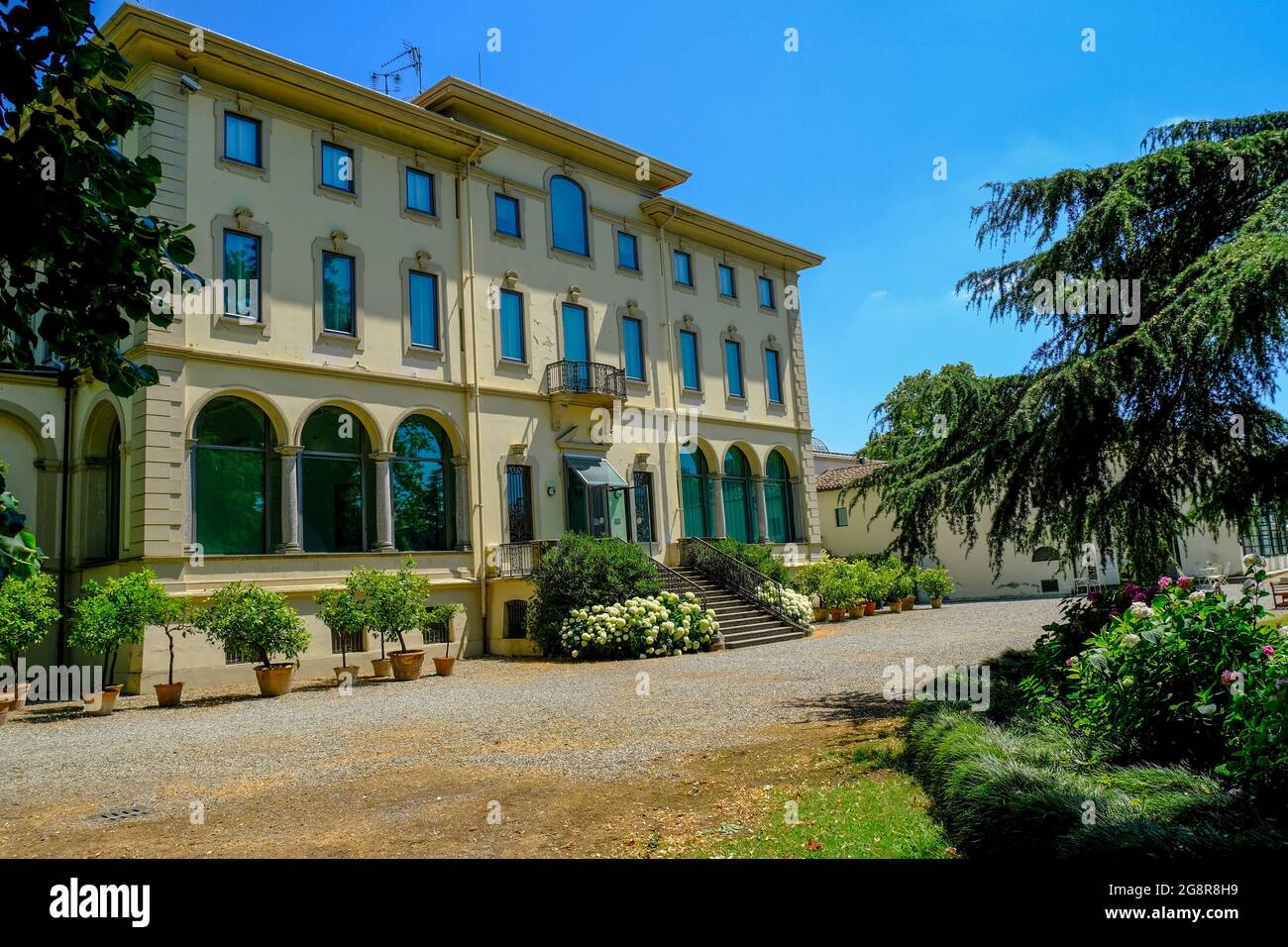June 2021 Parma, Italy: Fondation Magnani Rocca. Beautiful building of ...