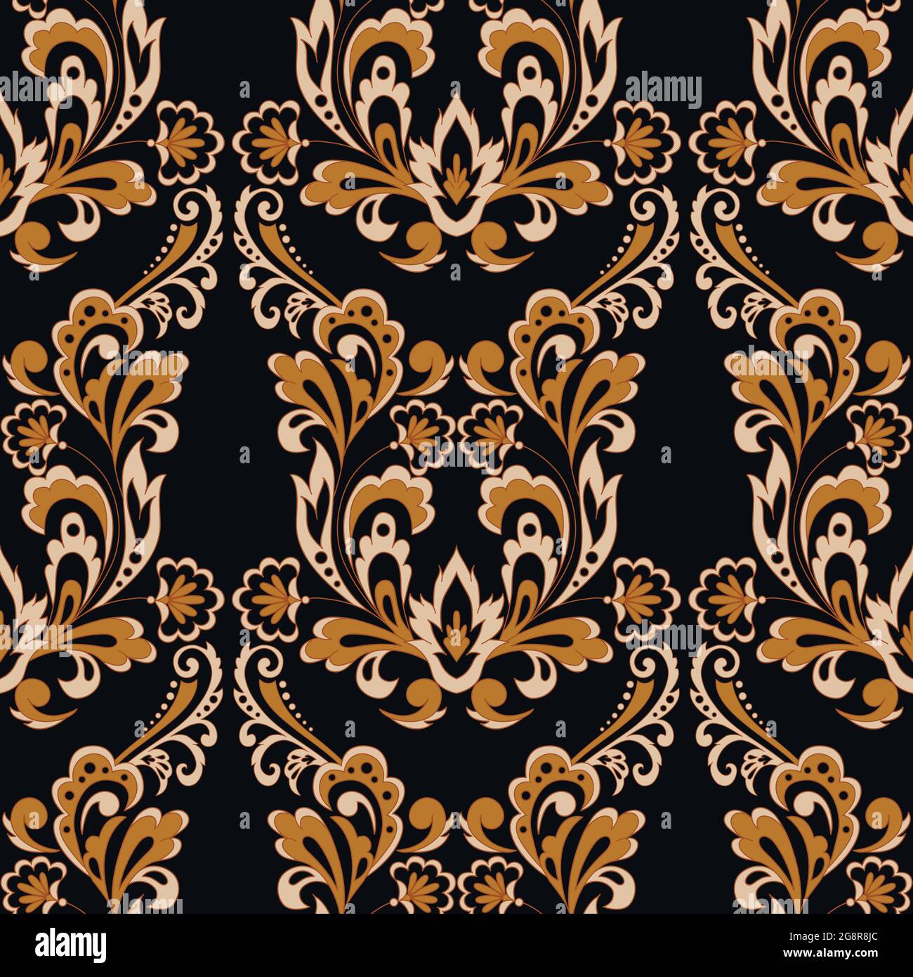 Seamless vector gold pattern Stock Vector Image & Art - Alamy