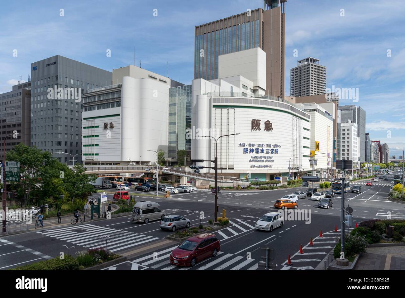Hanshin railway Sannomiya station, Chuo-Ku, Kobe City, Hyogo Prefecture ...