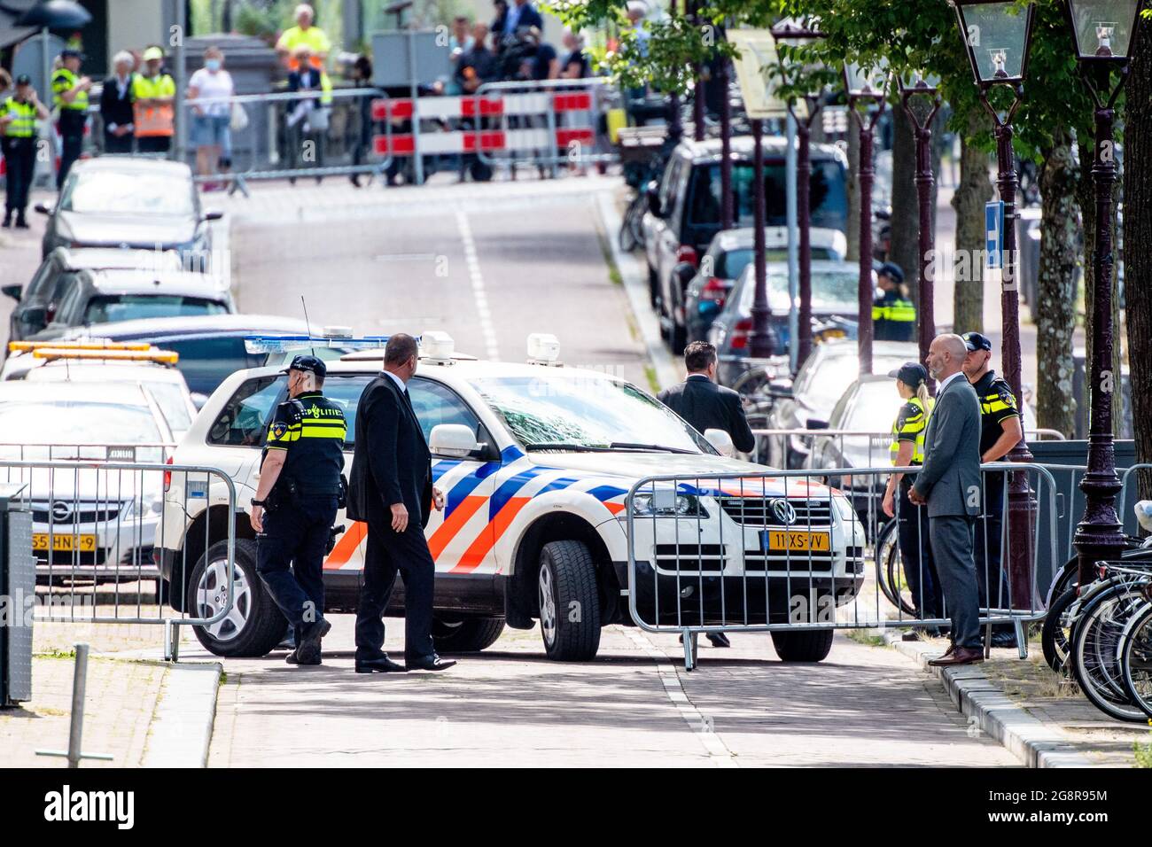 Police attending the private farewell for Peter R de Vries, a well ...