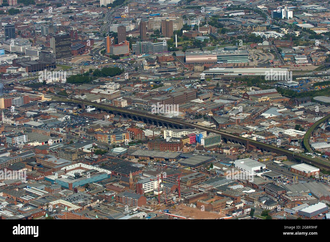 Aerial view of Digbeth Birmingham England Uk West Midlands Stock Photo ...