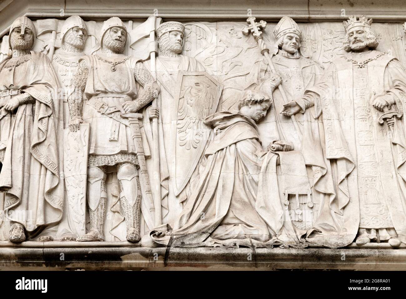 King John with the Barons at Runnymede on a frieze designed by Henry ...