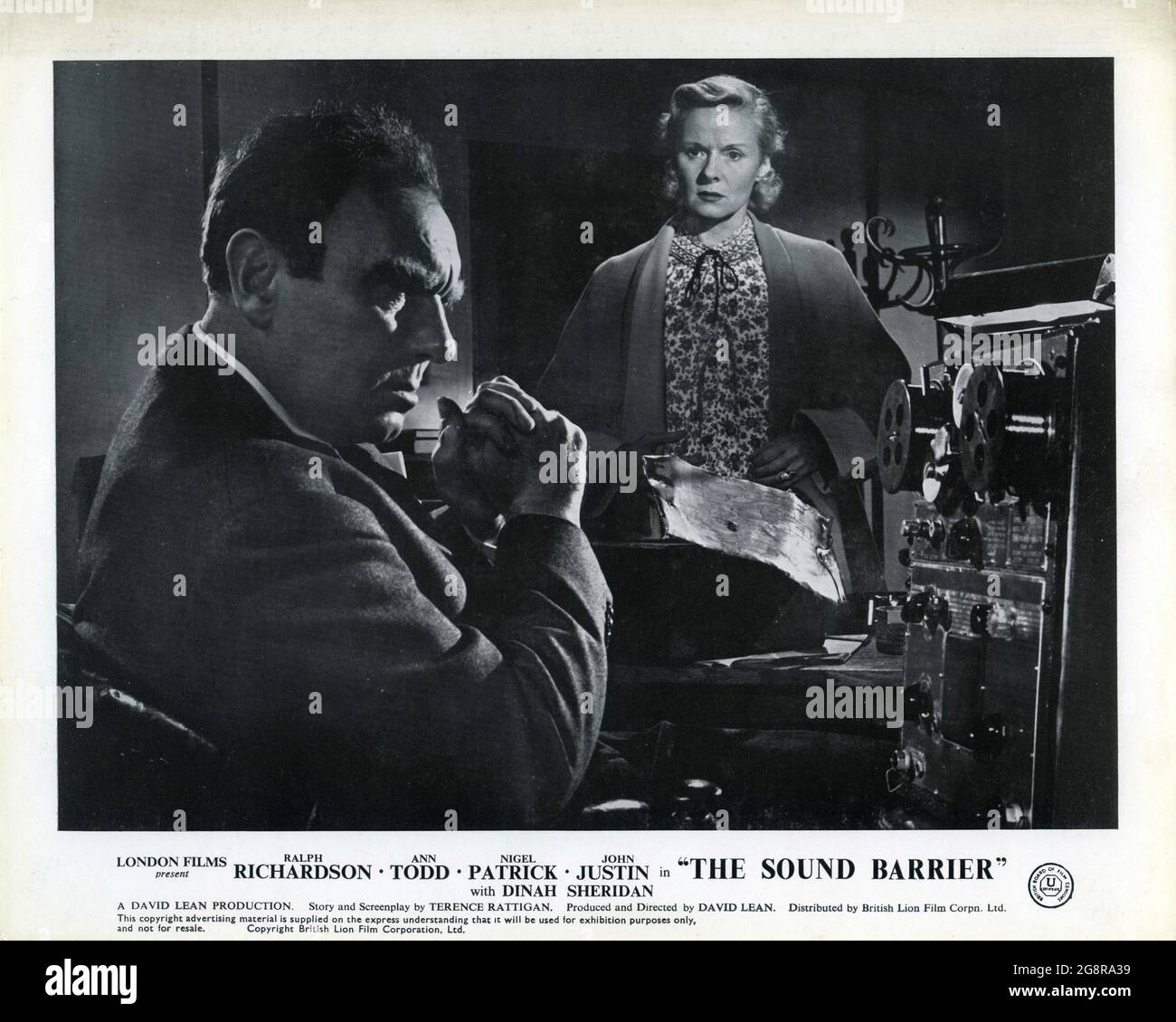 RALPH RICHARDSON and ANN TODD in THE SOUND BARRIER 1952 director DAVID ...