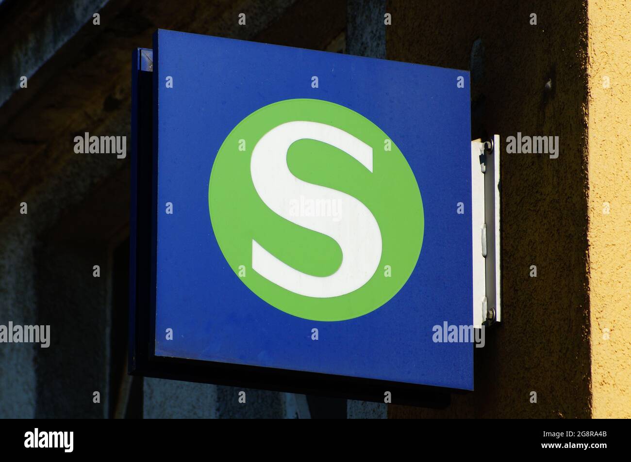 "S-Bahn" sign at a train station Stock Photo - Alamy