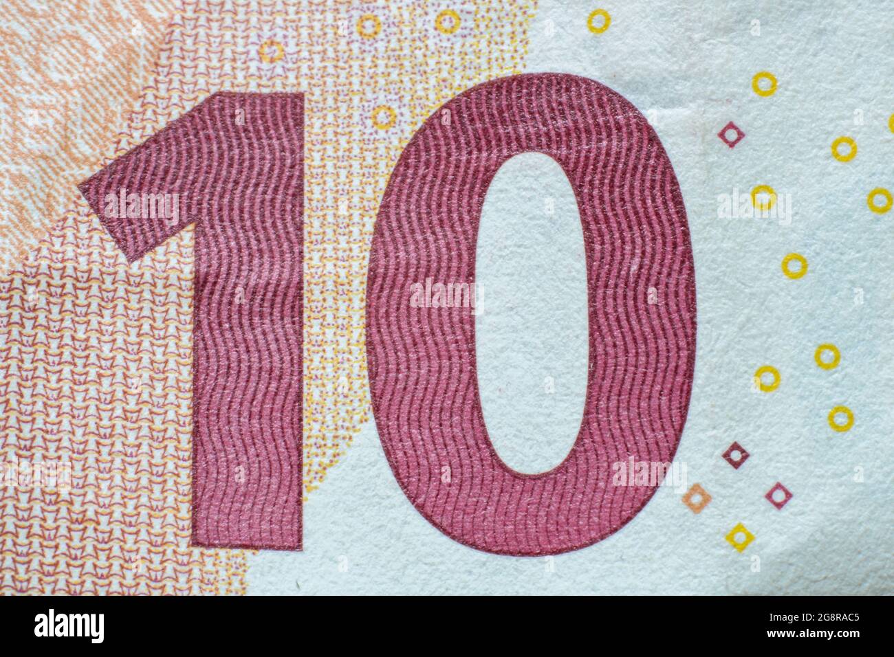 Ten euro bill in macro Stock Photo - Alamy