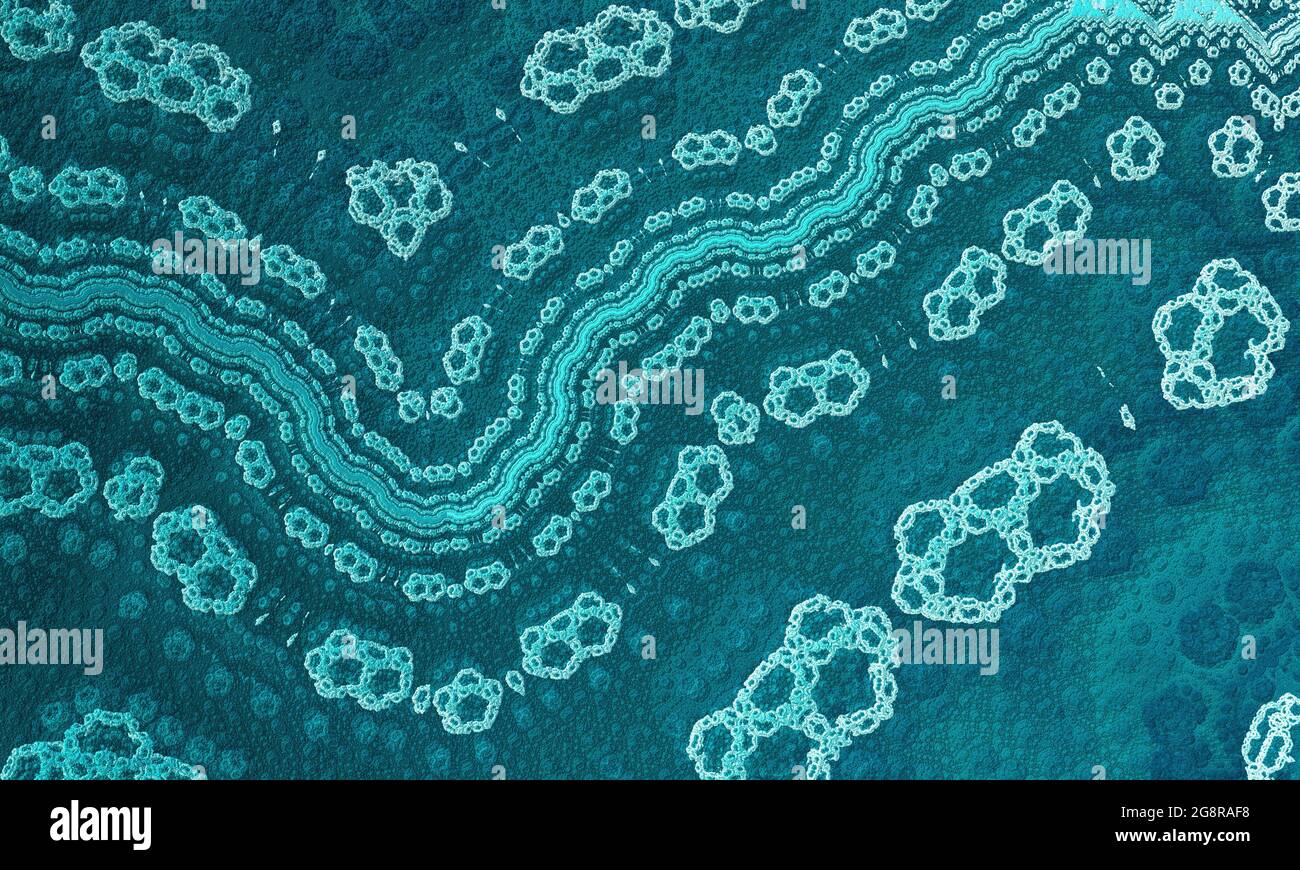 Exploration of the microworld, maximum zoom. Observation of the life of ...