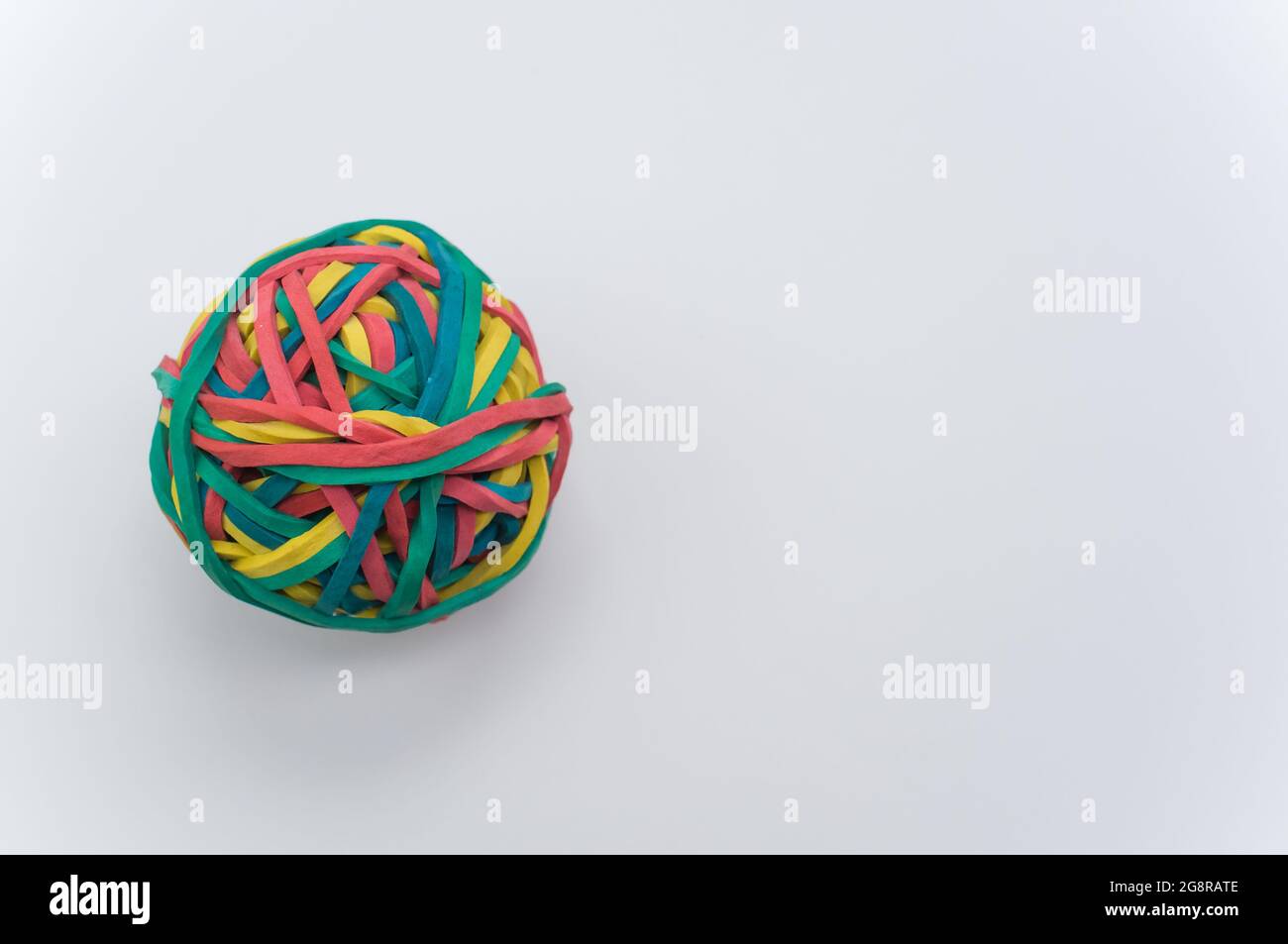 Colorful rubber ball isolated on a white background Stock Photo - Alamy