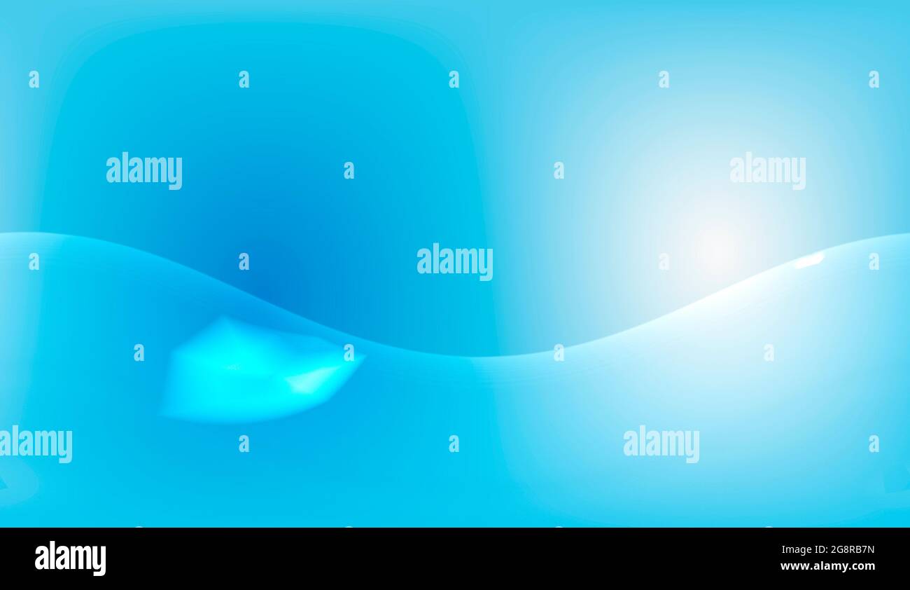 Abstract blue silky background with line and glare of light. 3D ...