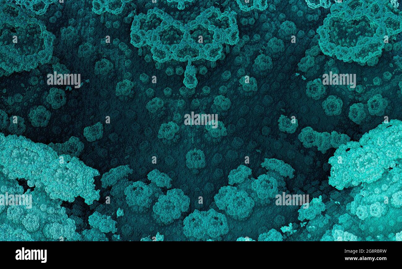 Exploration of the microworld, maximum zoom. Observation of the life of ...