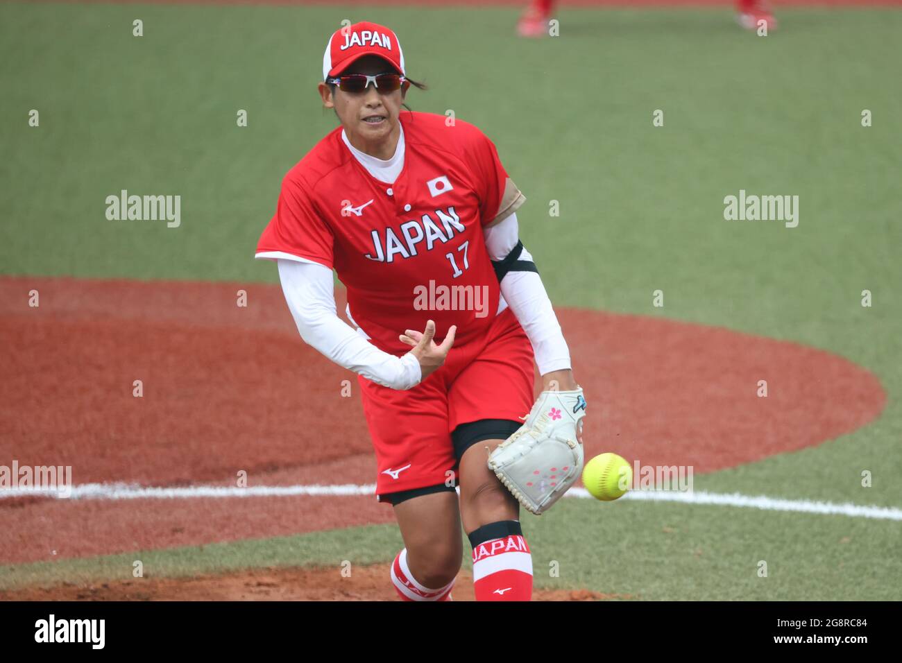 Fukushima, Japan. 22nd July, 2021. Yukiko Ueno (JPN) Softball : Opening Round match between ...