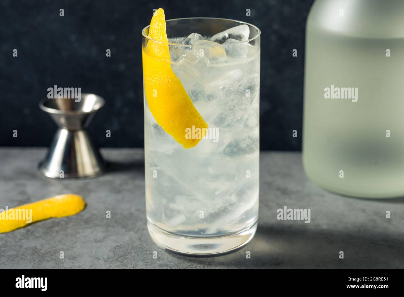 Boozy Refreshing Shochu Lemon Highball with Tonic Water Stock Photo - Alamy