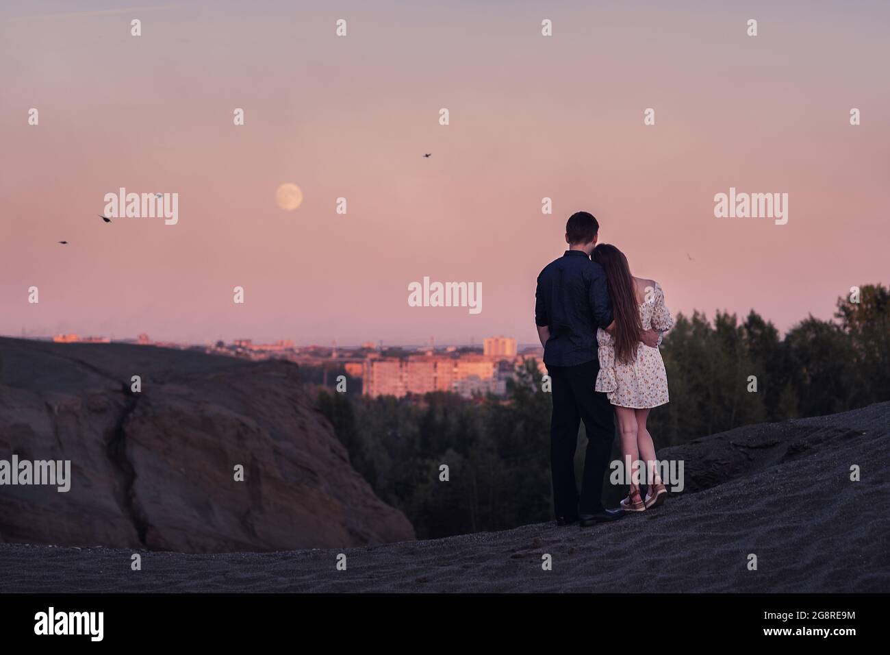 Loving moon hi-res stock photography and images - Alamy