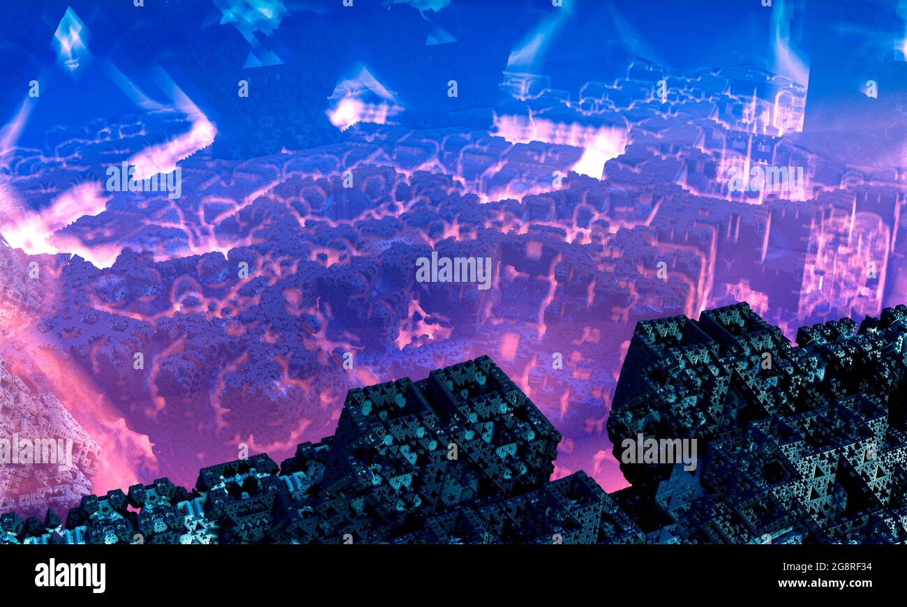 3d rendering mega city hi-res stock photography and images - Alamy