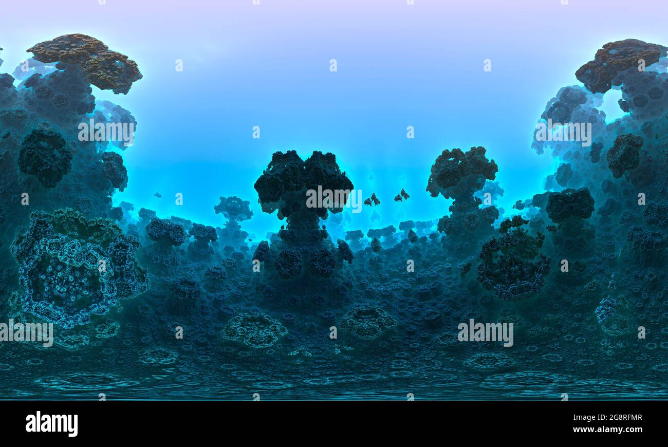 fractal landscape with porous fabrics, geometric composition ,digital ...