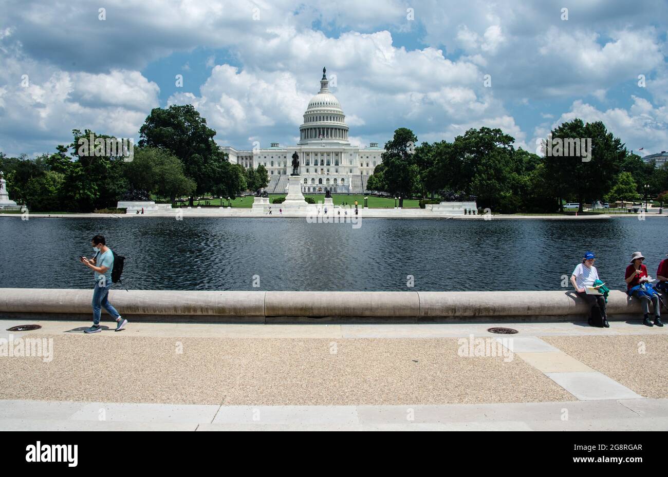 United States Capitol across the reflecting Pool 2 Stock Photo - Alamy