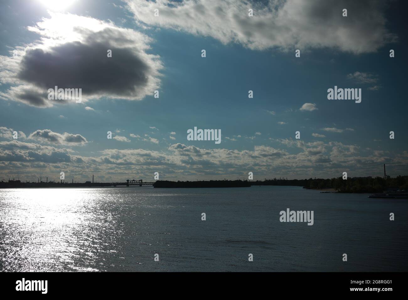 A group of clouds in the sky Stock Photo - Alamy