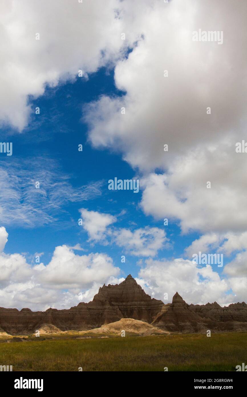 View from Cedar Pass Lodge, Badlands National Park, South Dakota Stock ...