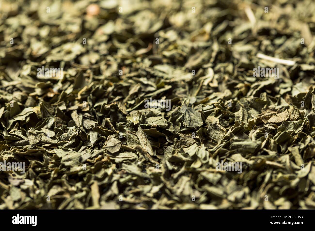 Healthy Organic Dried Basil Spice in a Bowl Stock Photo - Alamy