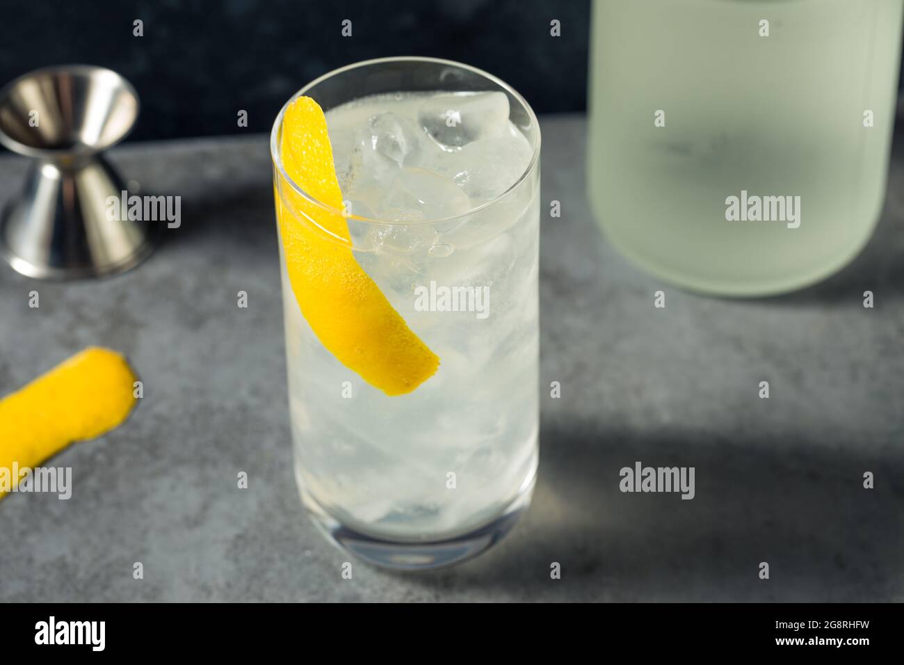 Boozy Refreshing Shochu Lemon Highball with Tonic Water Stock Photo - Alamy