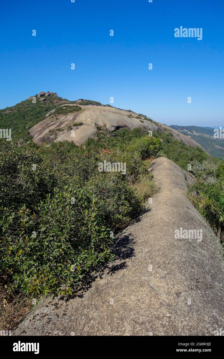Huge rock formation of Pedra Grande in Atibaia, Sao Paulo, Brazil Stock ...