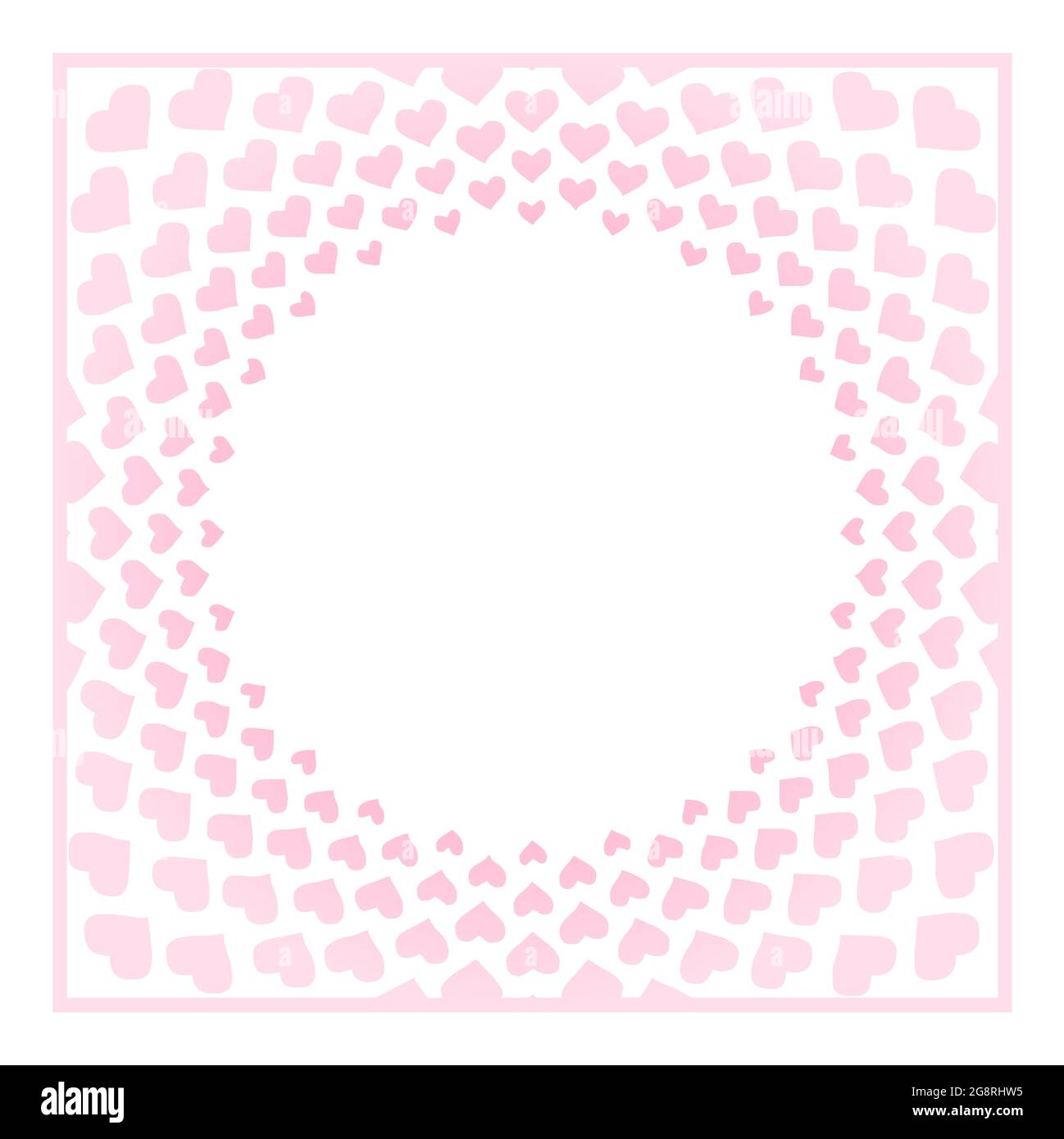 Pink Gradient Hearts Circular Motion Background Stock Vector Image ...