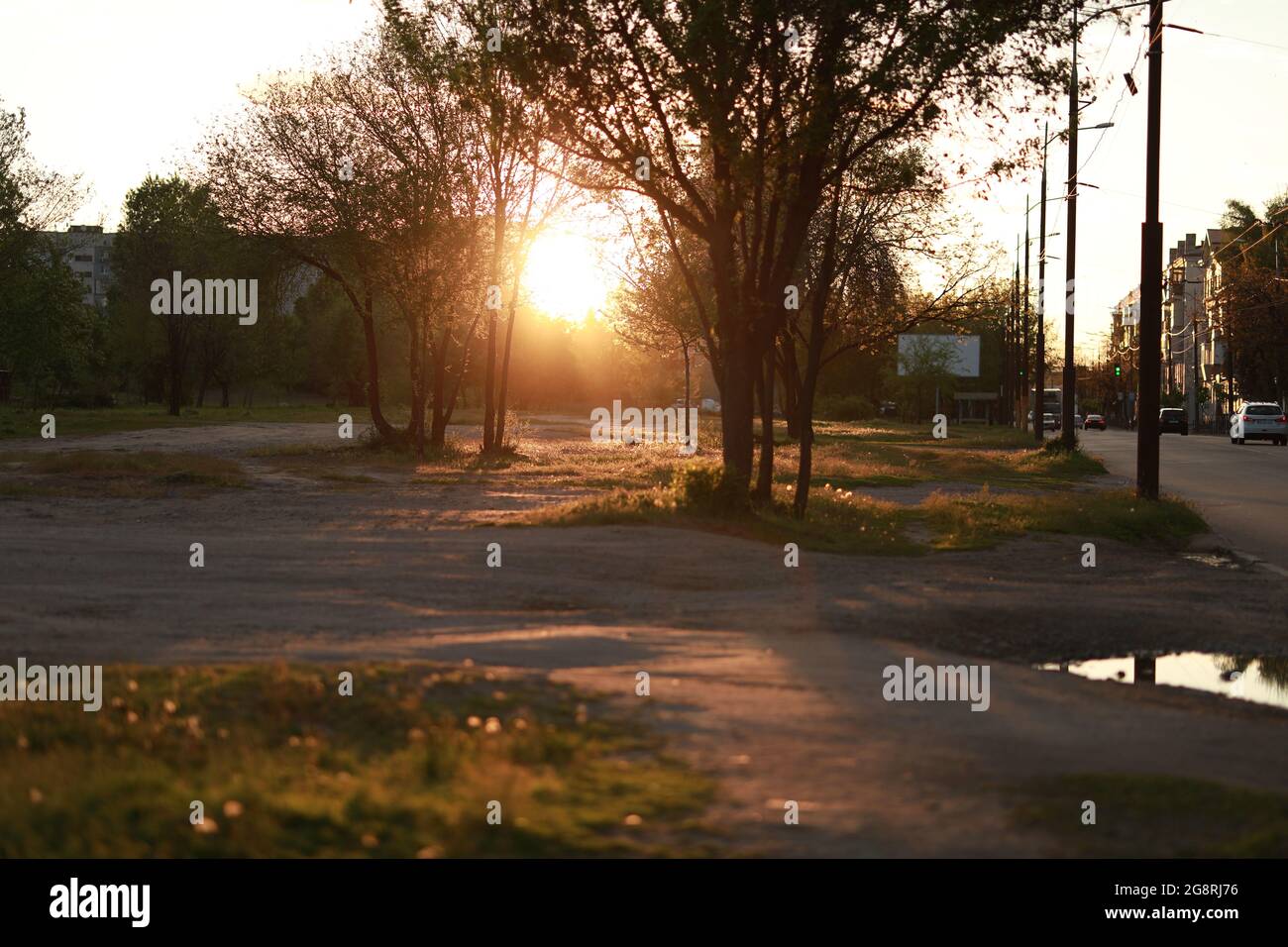Side road with traffic sign hi-res stock photography and images - Alamy