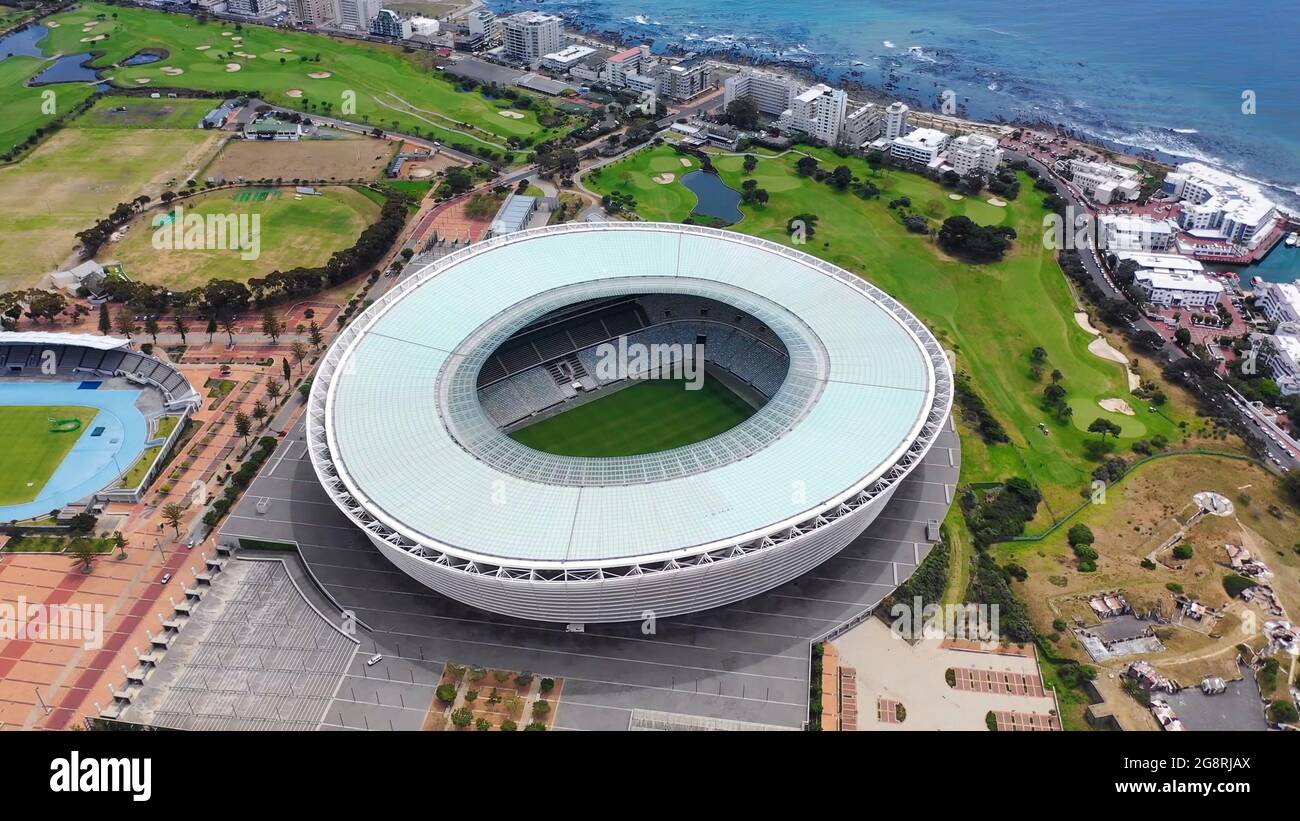 Aerial view of Cape Town Stadium Stock Photo - Alamy
