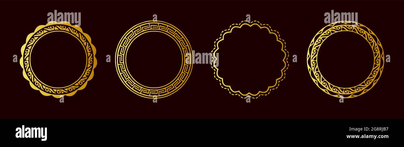 Circular Gold Ornamental Designs for jewellery Stock Vector Image & Art ...