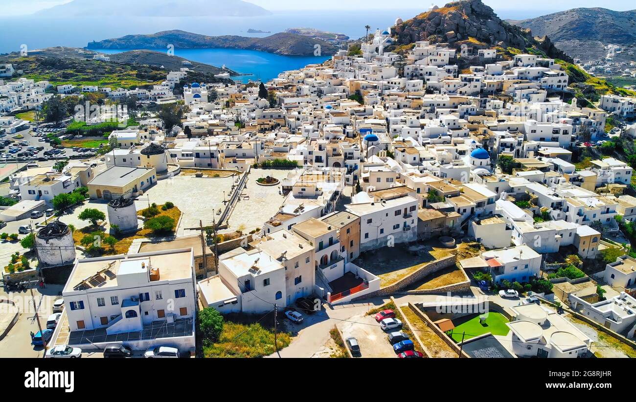 Amazing picturesque Ios island in Greece Stock Photo - Alamy