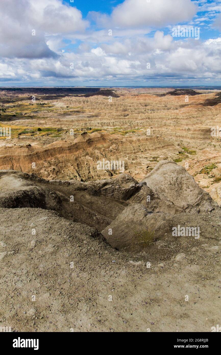 Pinnacles Overlook, Badlands National Park, South Dakota Stock Photo ...