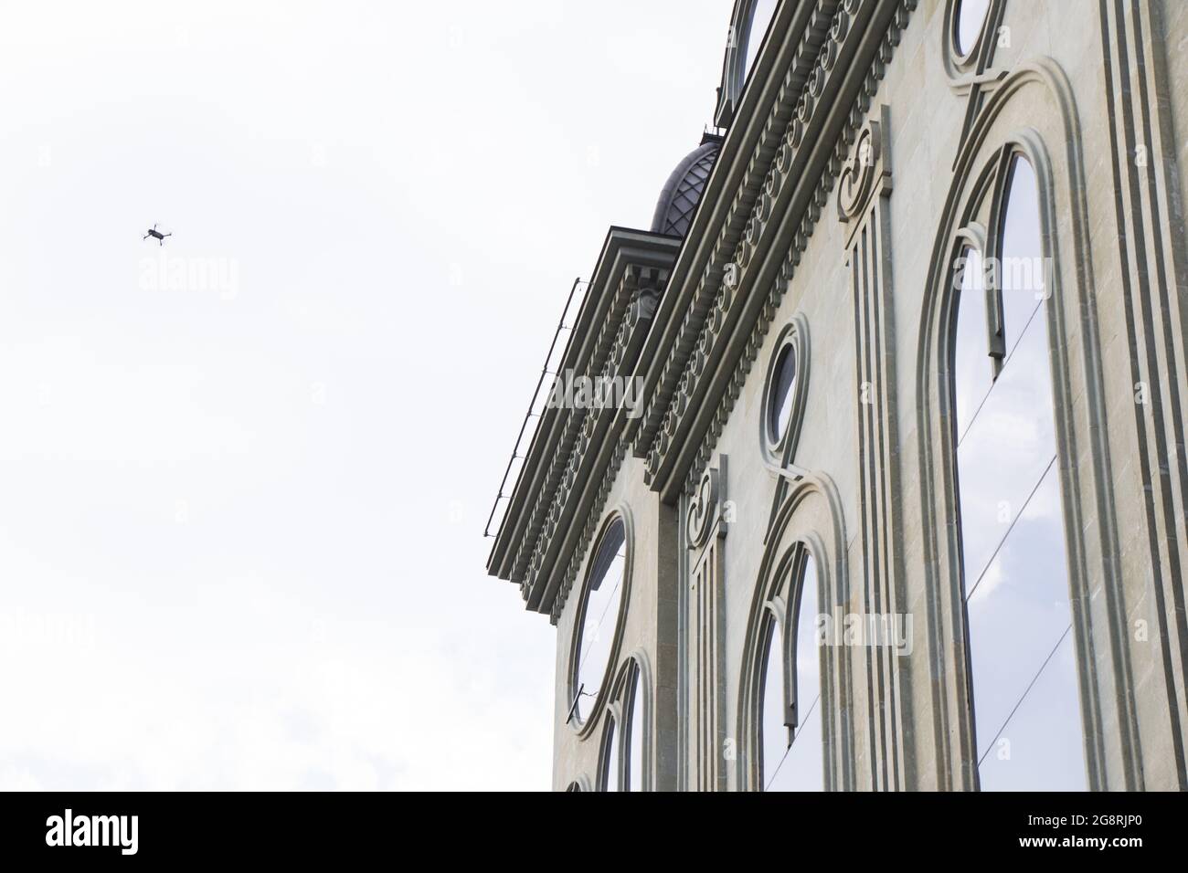 Architecture of a beautiful building on a white background Stock Photo ...