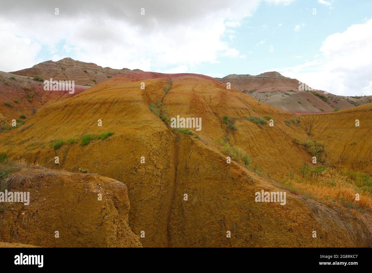 Yellow Mounds Overlook, Badlands National Park, South Dakota Stock ...