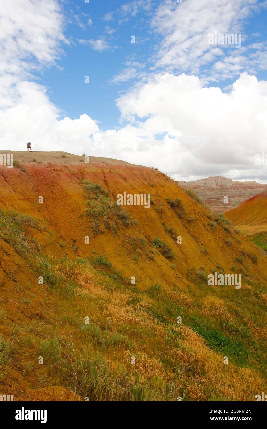 Yellow Mounds Overlook, Badlands National Park, South Dakota Stock ...