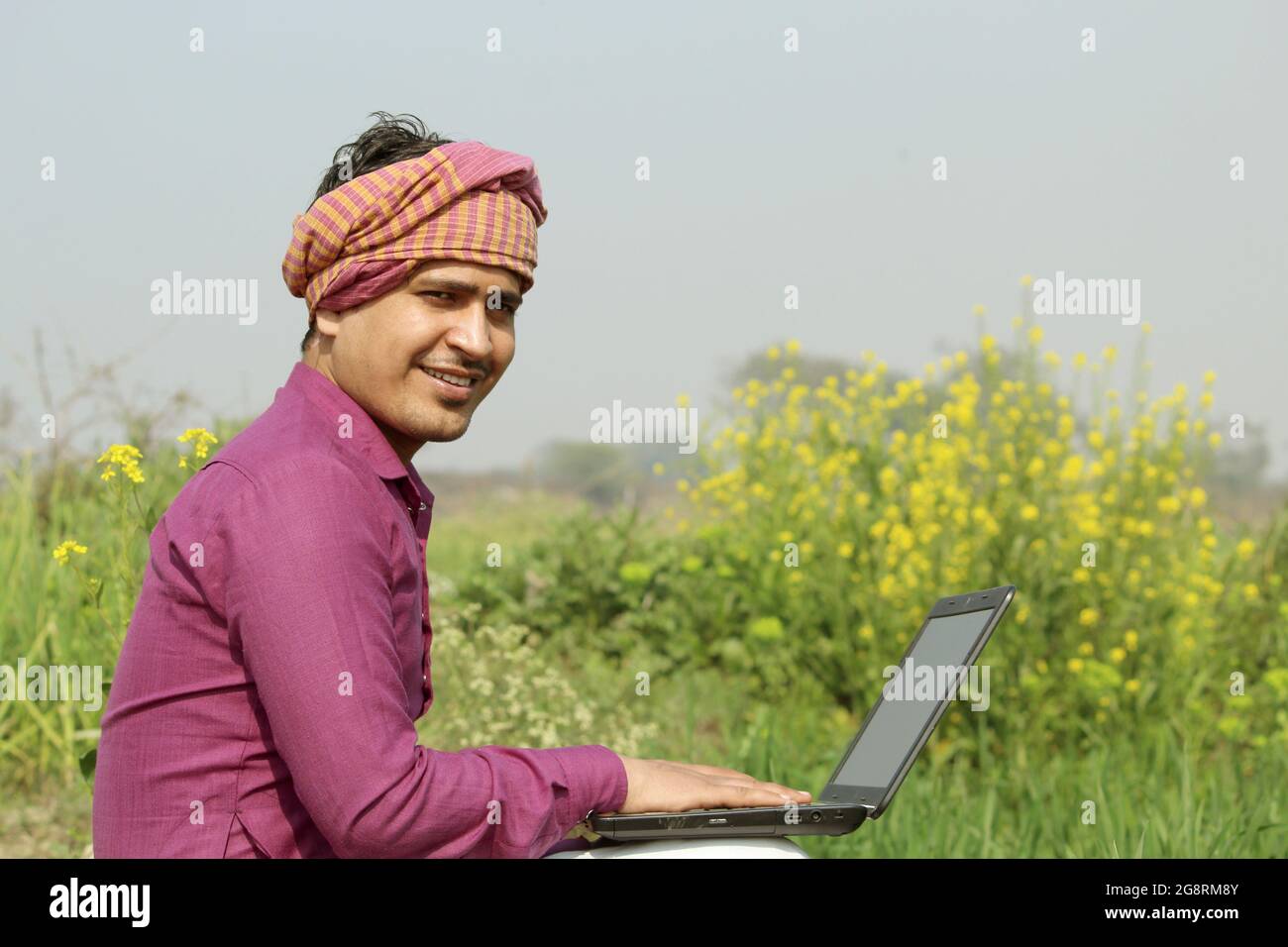 Villager laptop hi-res stock photography and images - Alamy