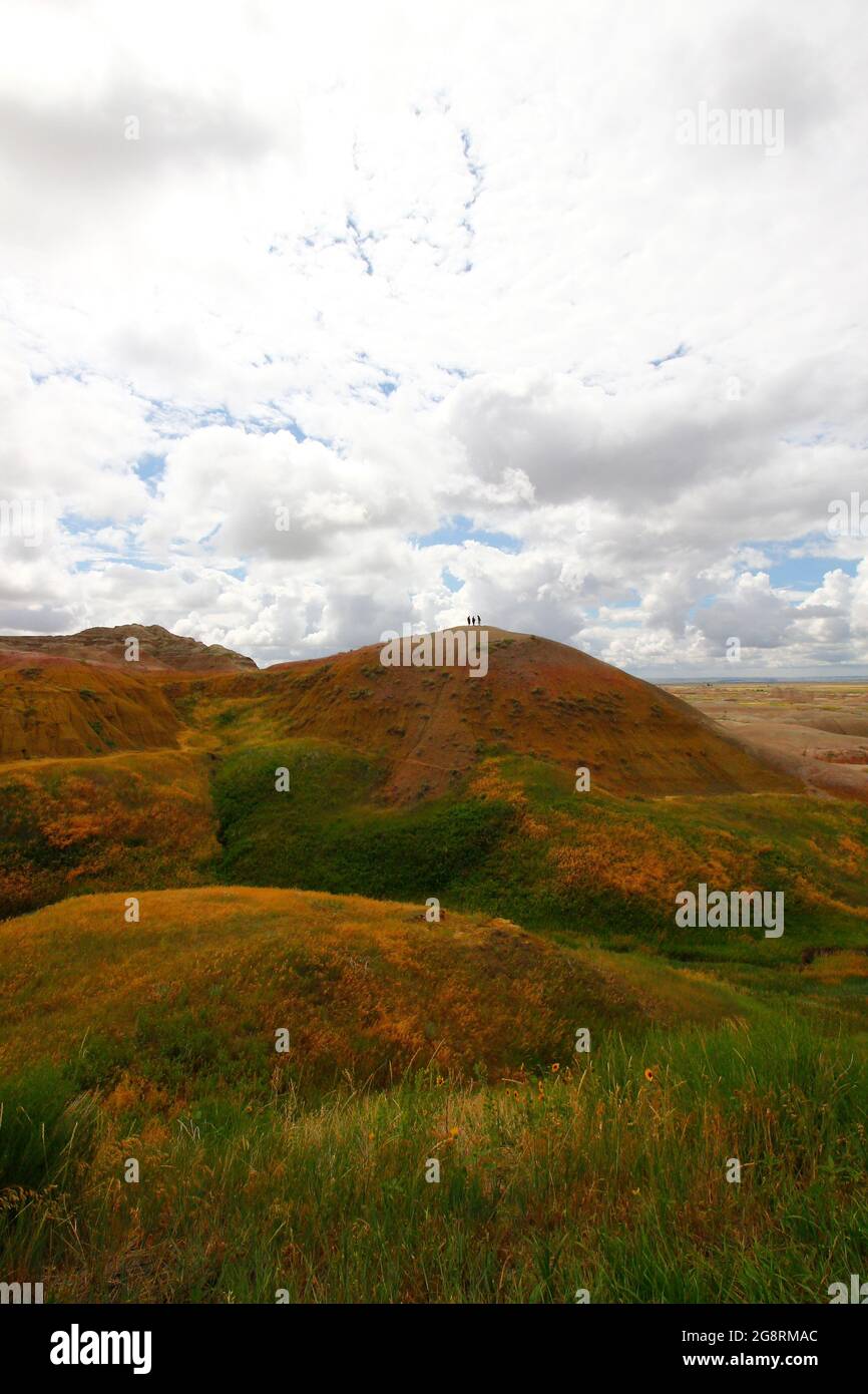 Yellow Mounds Overlook, Badlands National Park, South Dakota Stock ...
