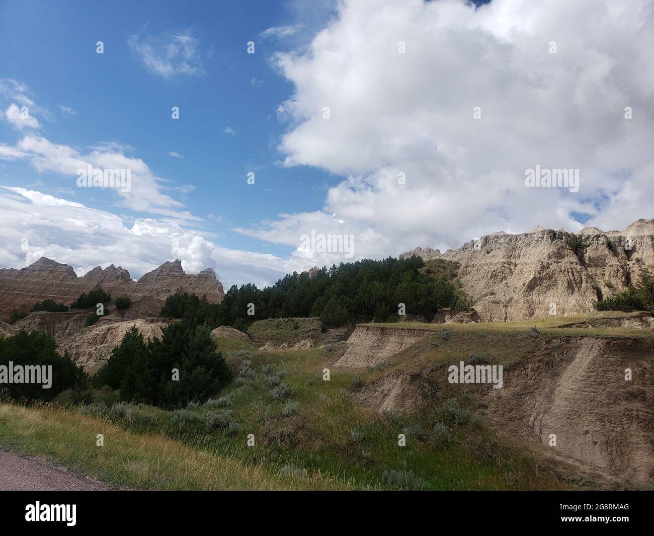 Yellow Mounds Overlook, Badlands National Park, South Dakota Stock ...