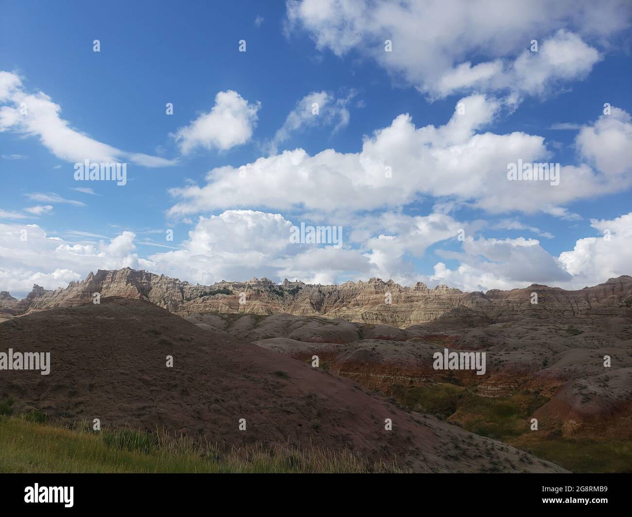 Yellow Mounds Overlook, Badlands National Park, South Dakota Stock ...