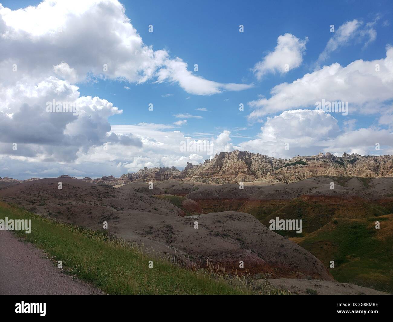 Yellow Mounds Overlook, Badlands National Park, South Dakota Stock ...