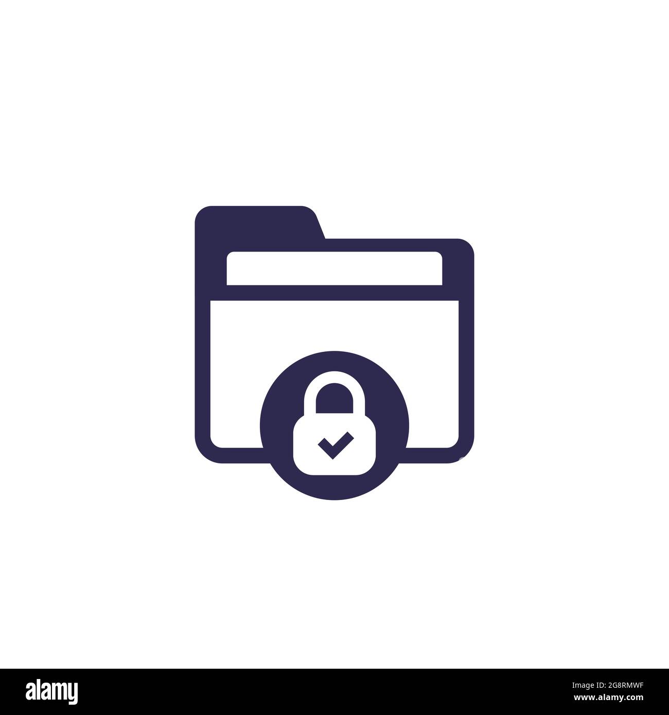 confidential folder, protected data icon Stock Vector Image & Art - Alamy
