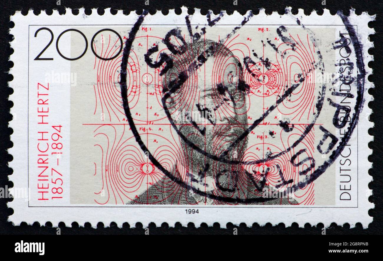 GERMANY - CIRCA 1994: a stamp printed in the Germany shows Heinrich ...