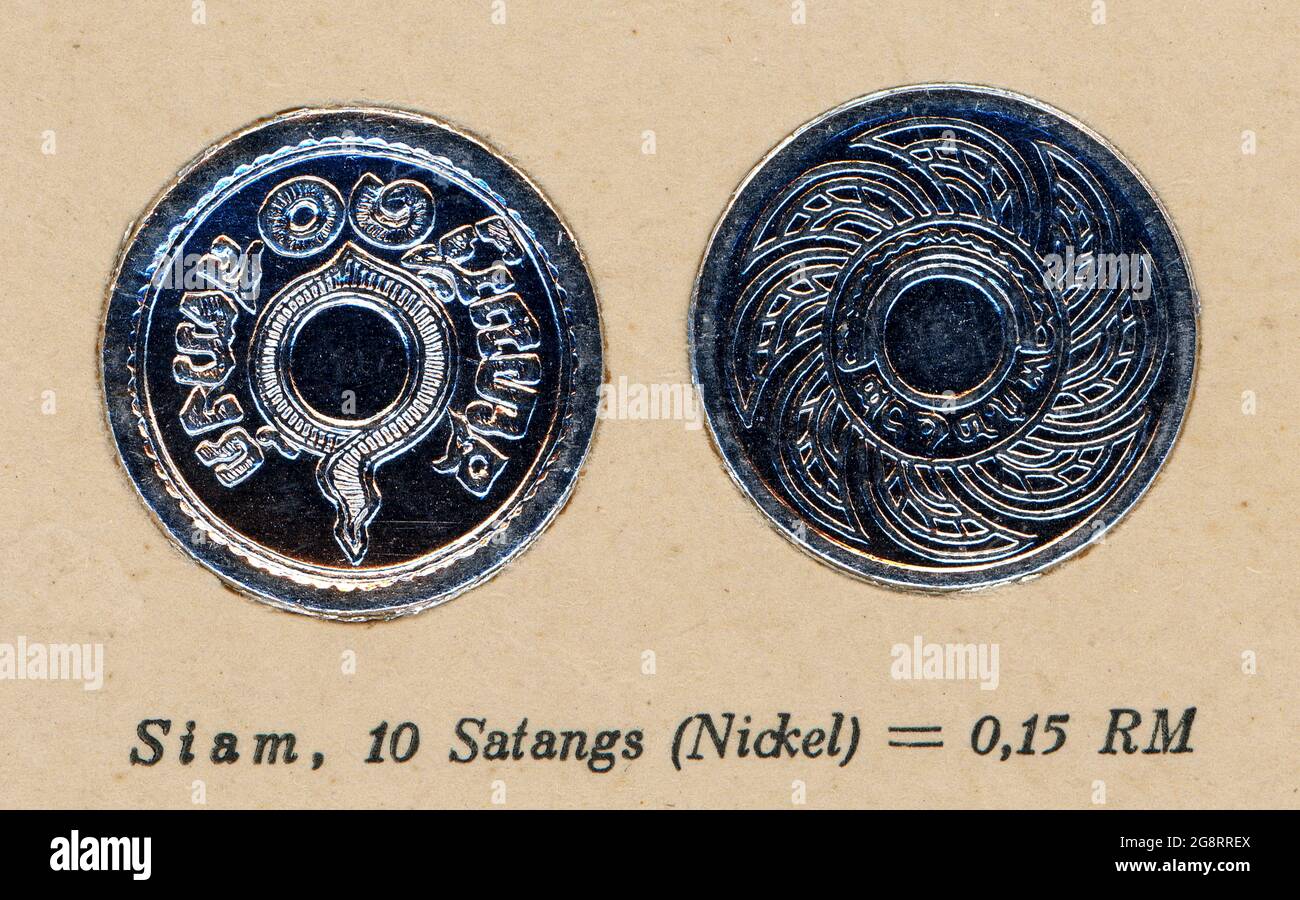 Siam 10 satangs hi-res stock photography and images - Alamy