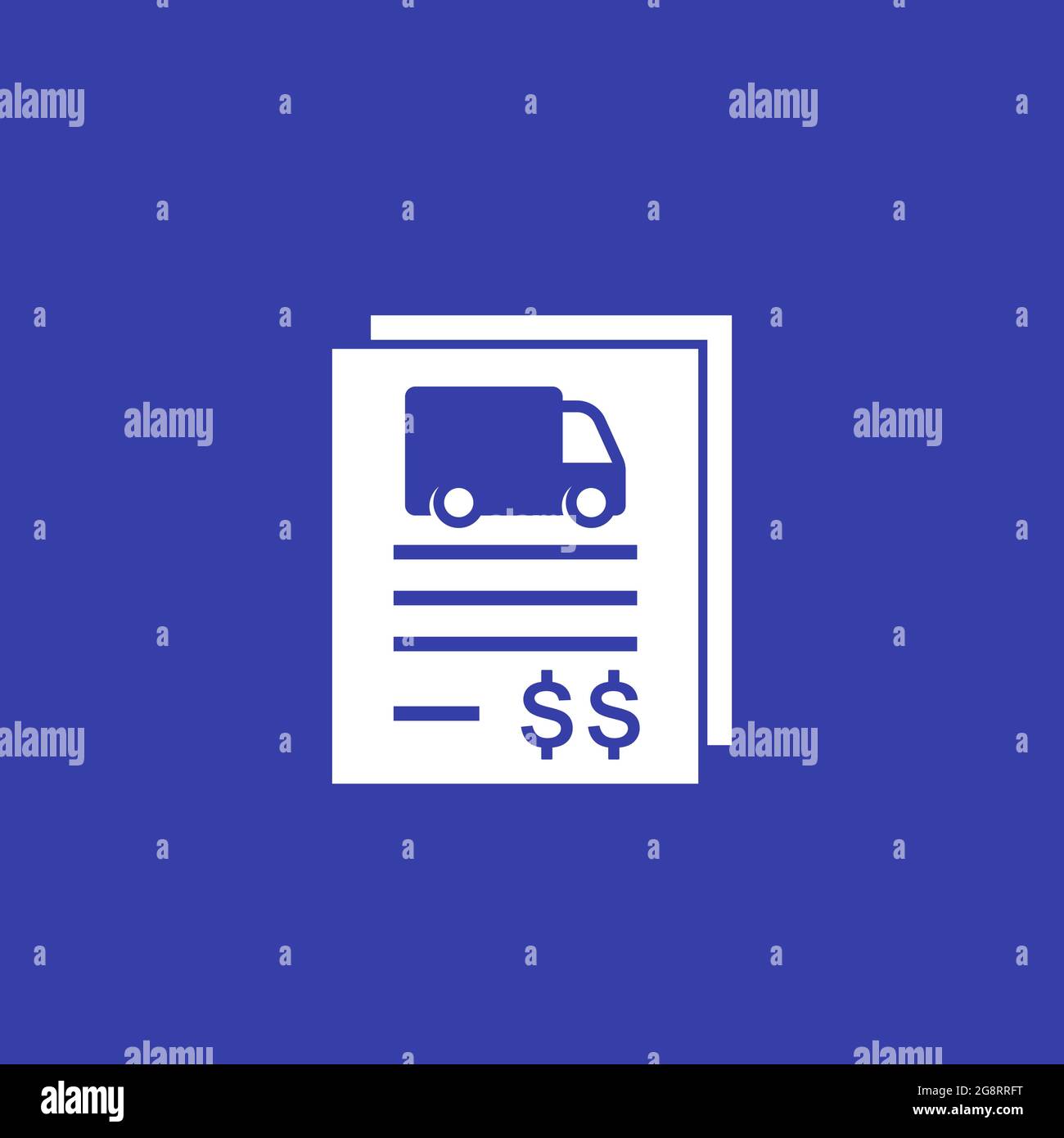transportation costs icon with a truck Stock Vector Image & Art - Alamy